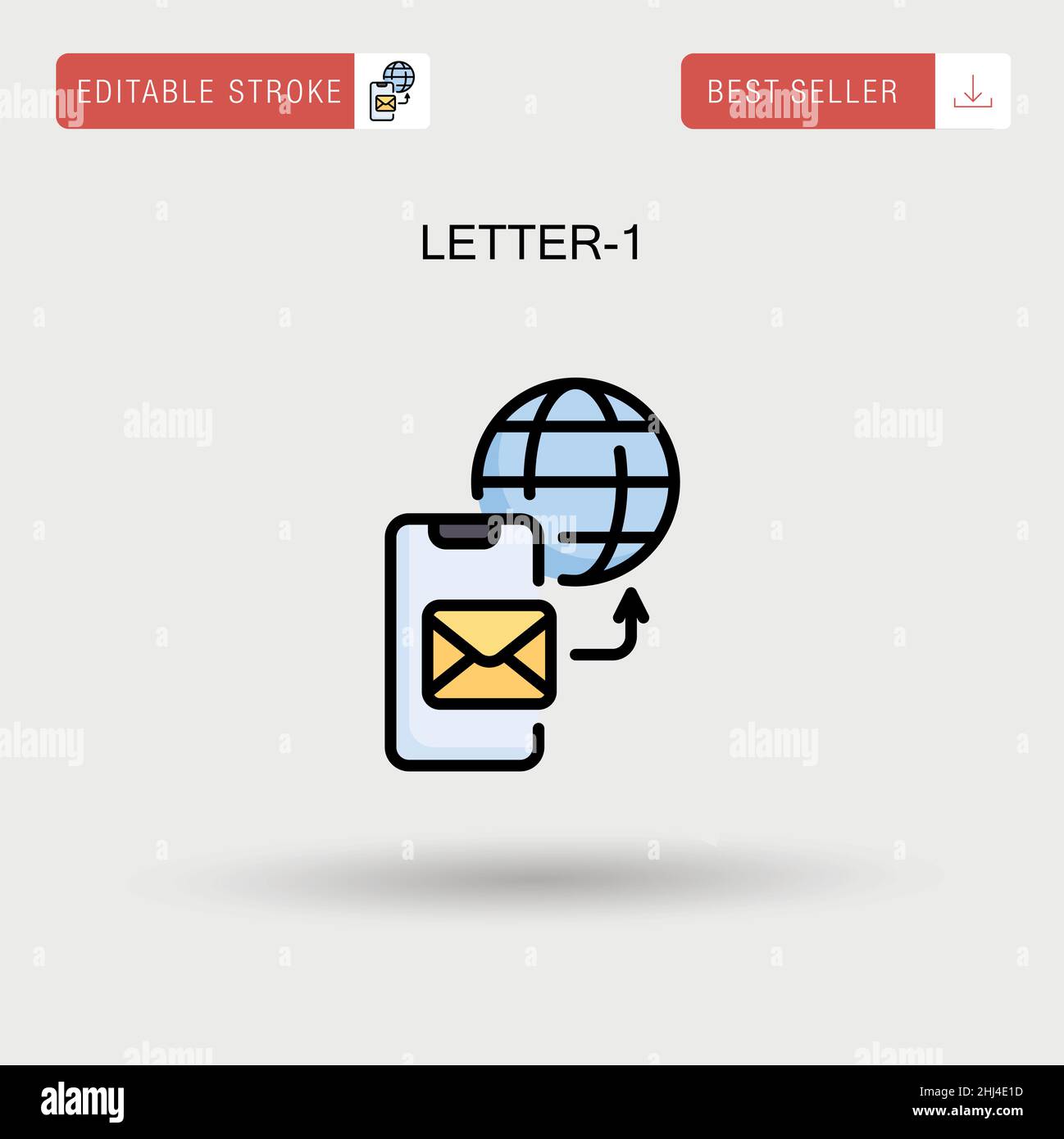 Letter-1 Simple vector icon Stock Vector Image & Art - Alamy
