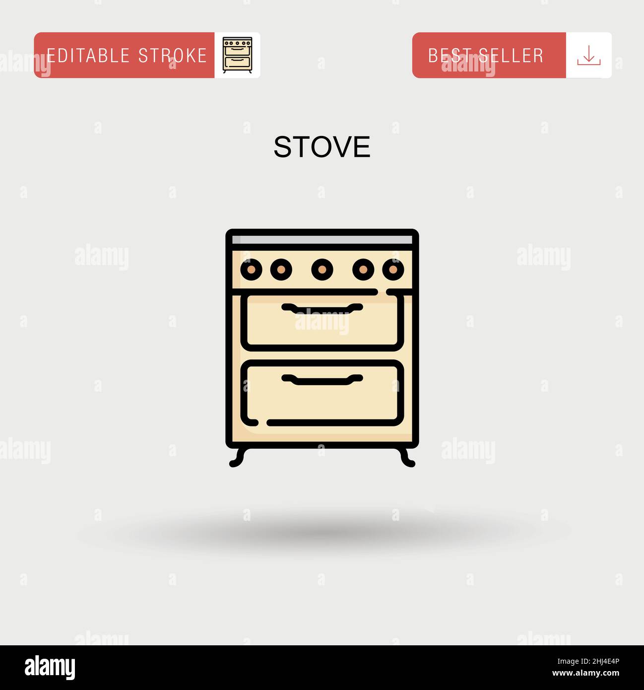 Stove Simple vector icon Stock Vector Image & Art - Alamy