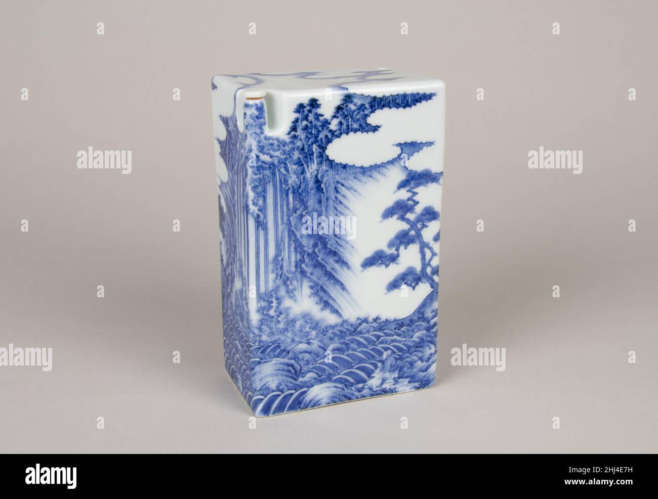 Wine Bottle with Landscape and Waterfall late 18th–early 19th century ...