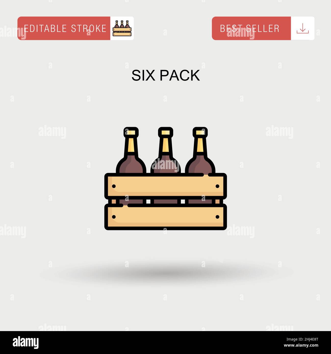 Six pack body Stock Vector Images - Alamy