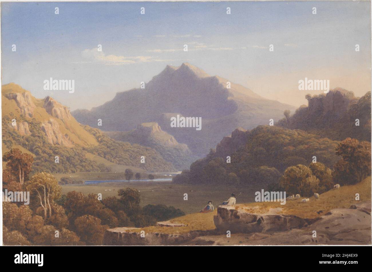 Snowdon from Llyn Nantlle, North Wales 1832 George Fennel Robson ...