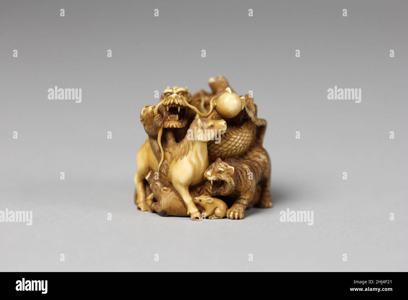 Netsuke of Group of Animals 18th century Japan. Netsuke of Group of ...