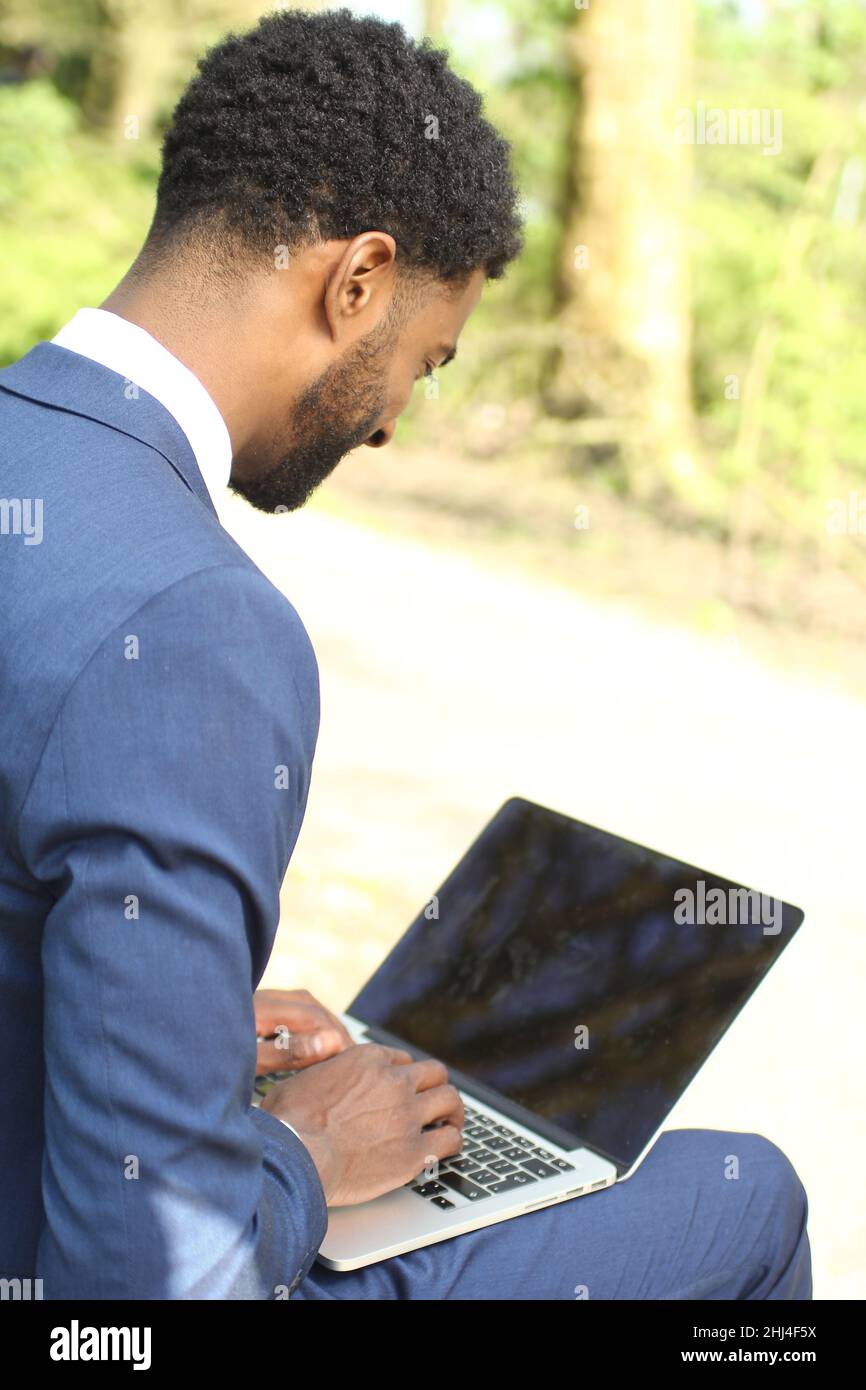 Portrait of a beautiful business man outside Stock Photo - Alamy