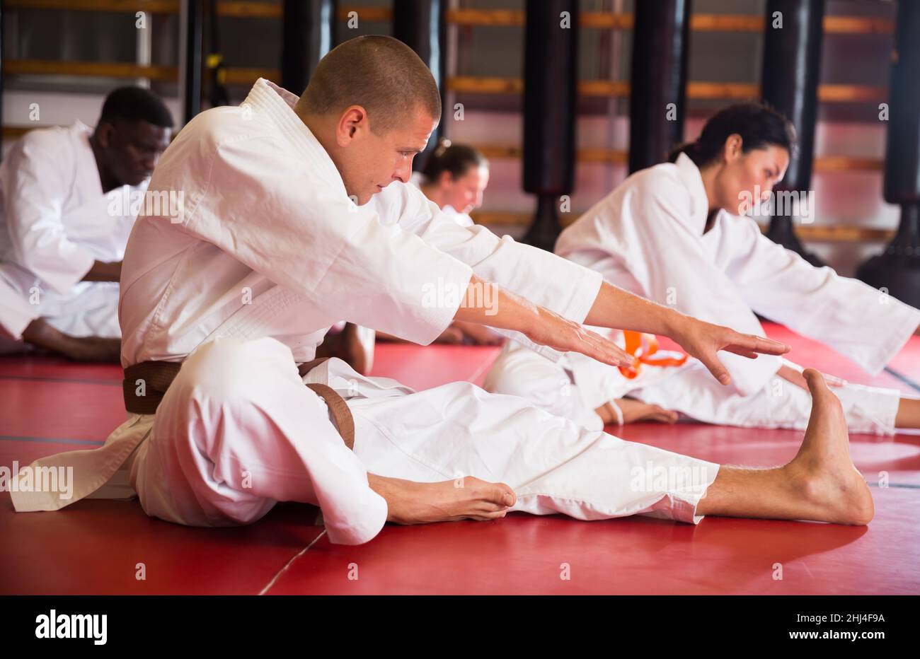 Sretching hi-res stock photography and images - Alamy