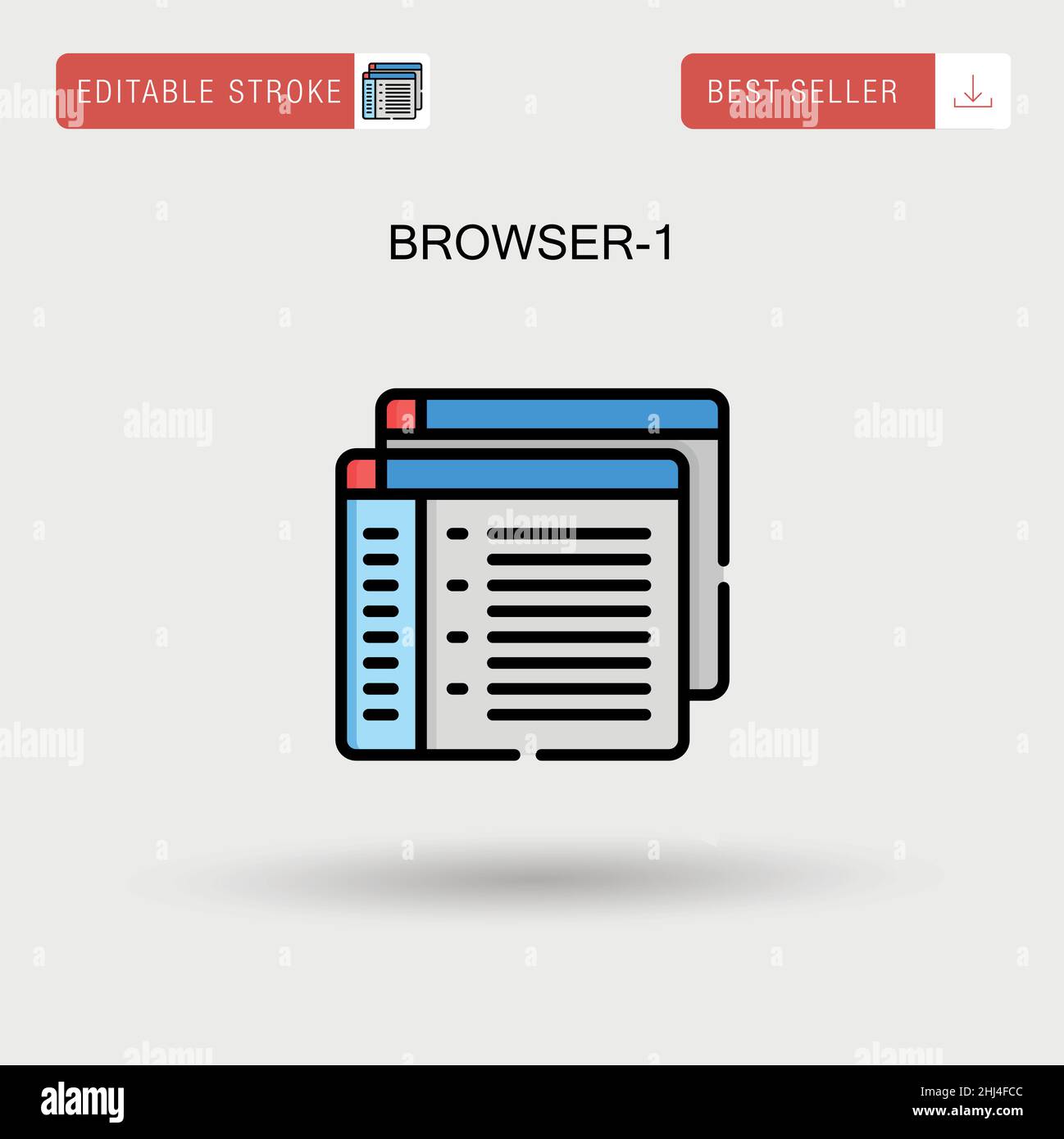 Browser-1 Simple vector icon Stock Vector Image & Art - Alamy