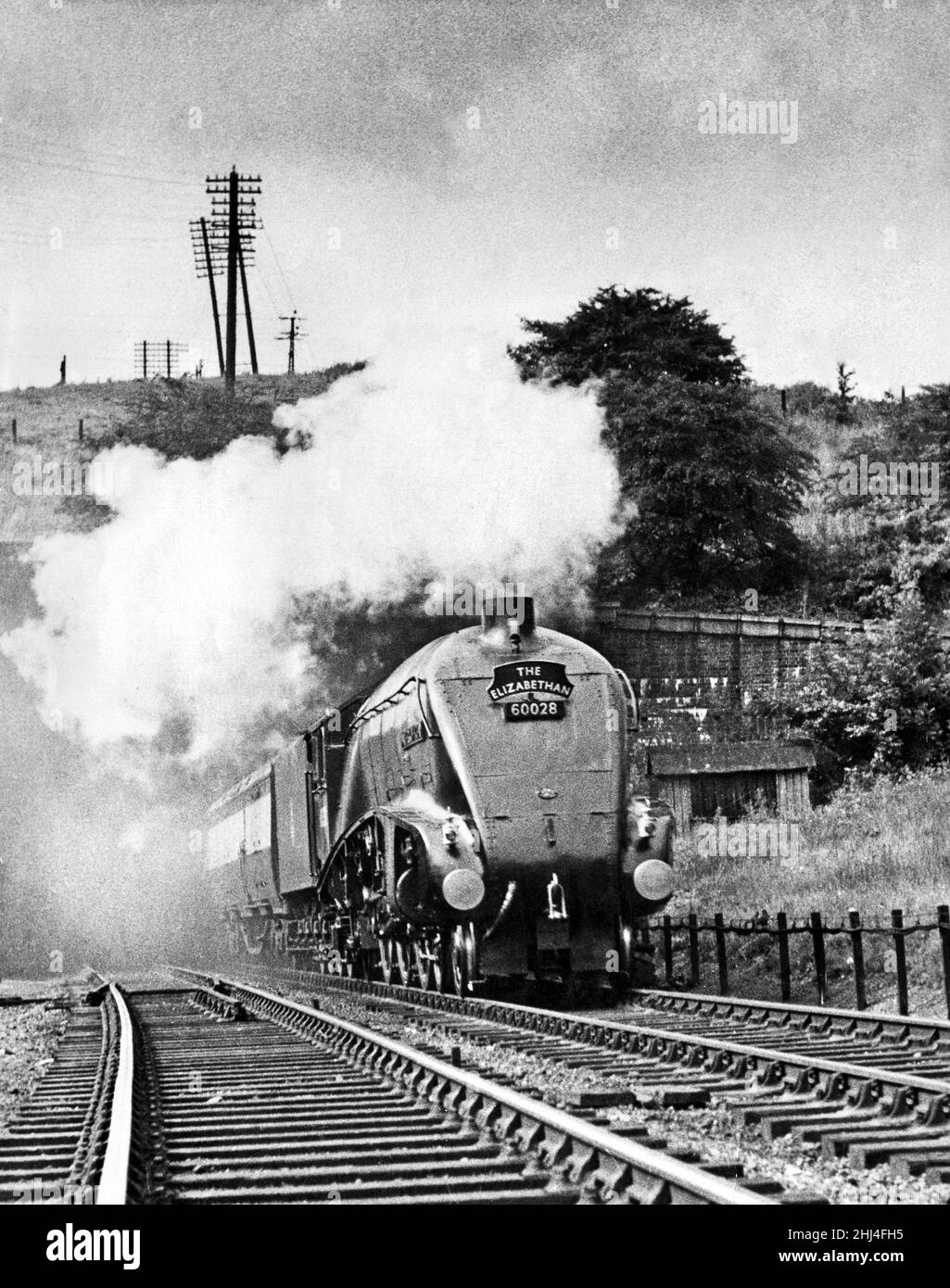 The London North East Railway Class A4 4-6-2 steam locomotive 60028 ...