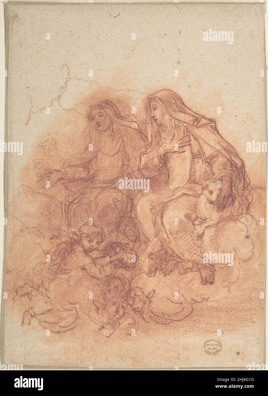 Saint Agnes and a Female Saint 17th century Anonymous, Italian, Roman ...