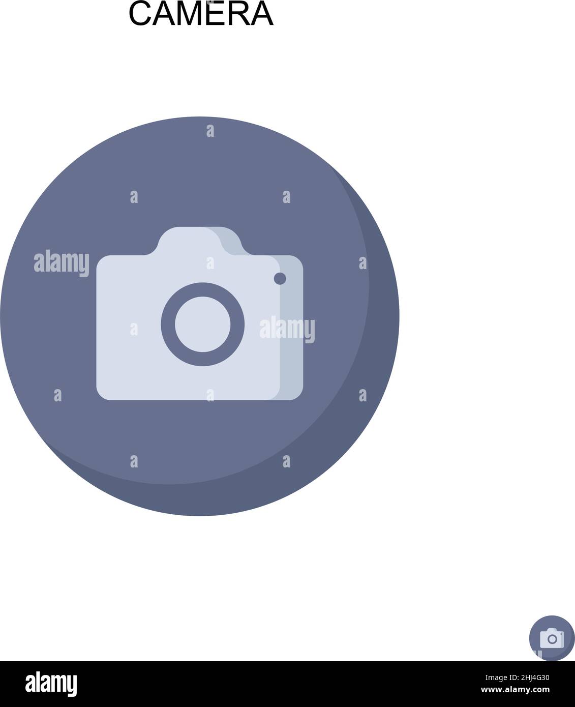 Camera Simple vector icon. Illustration symbol design template for web ...