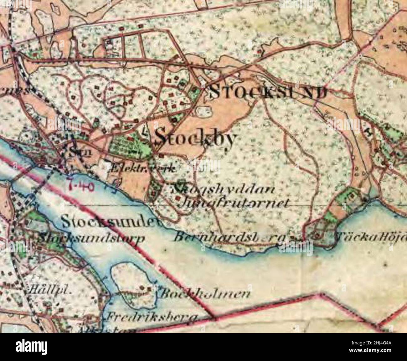 Stockby gård 1901 Stock Photo - Alamy