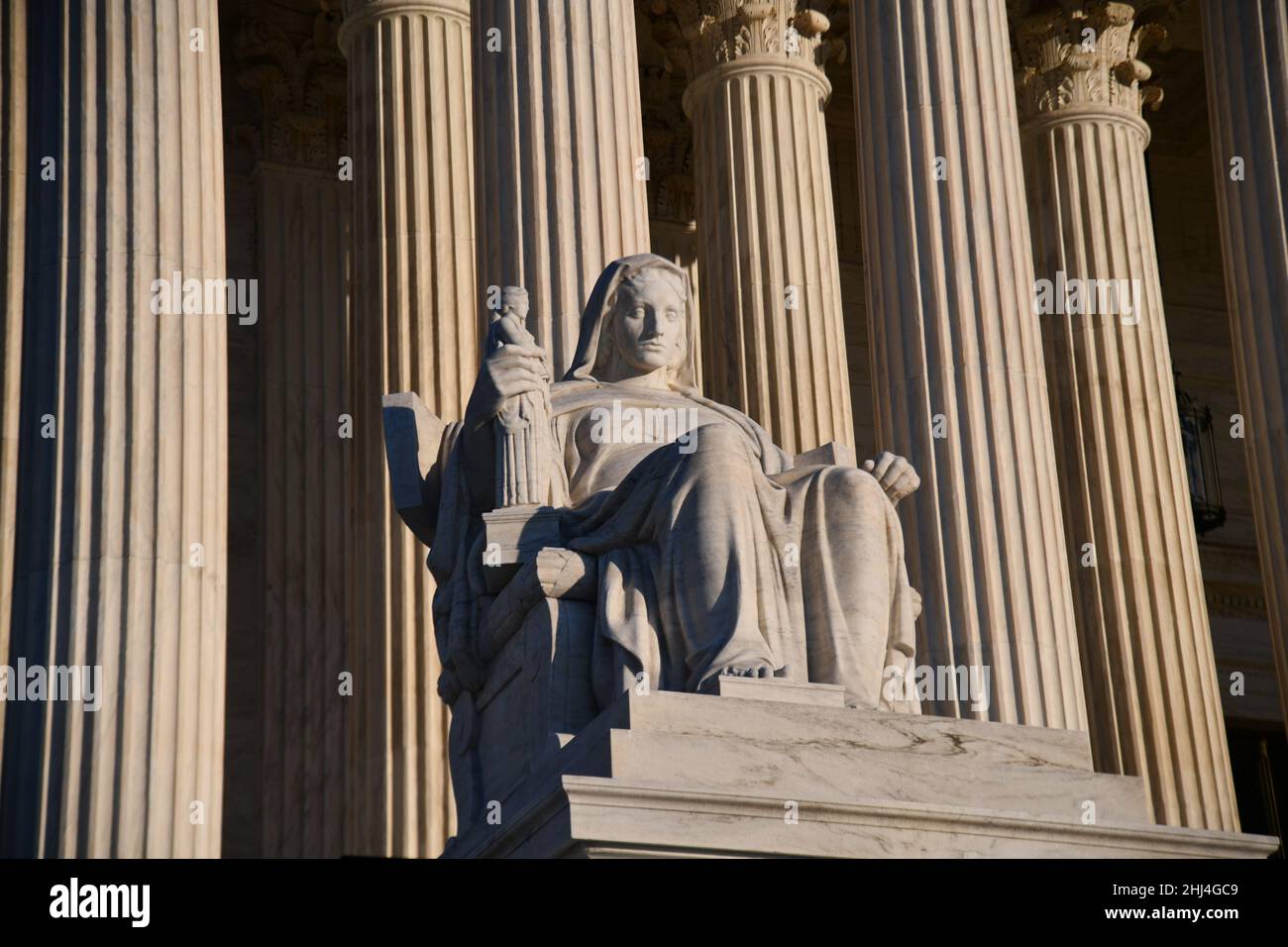 Washington, USA. 26th Jan, 2022. The statue Contemplation of Justice is ...