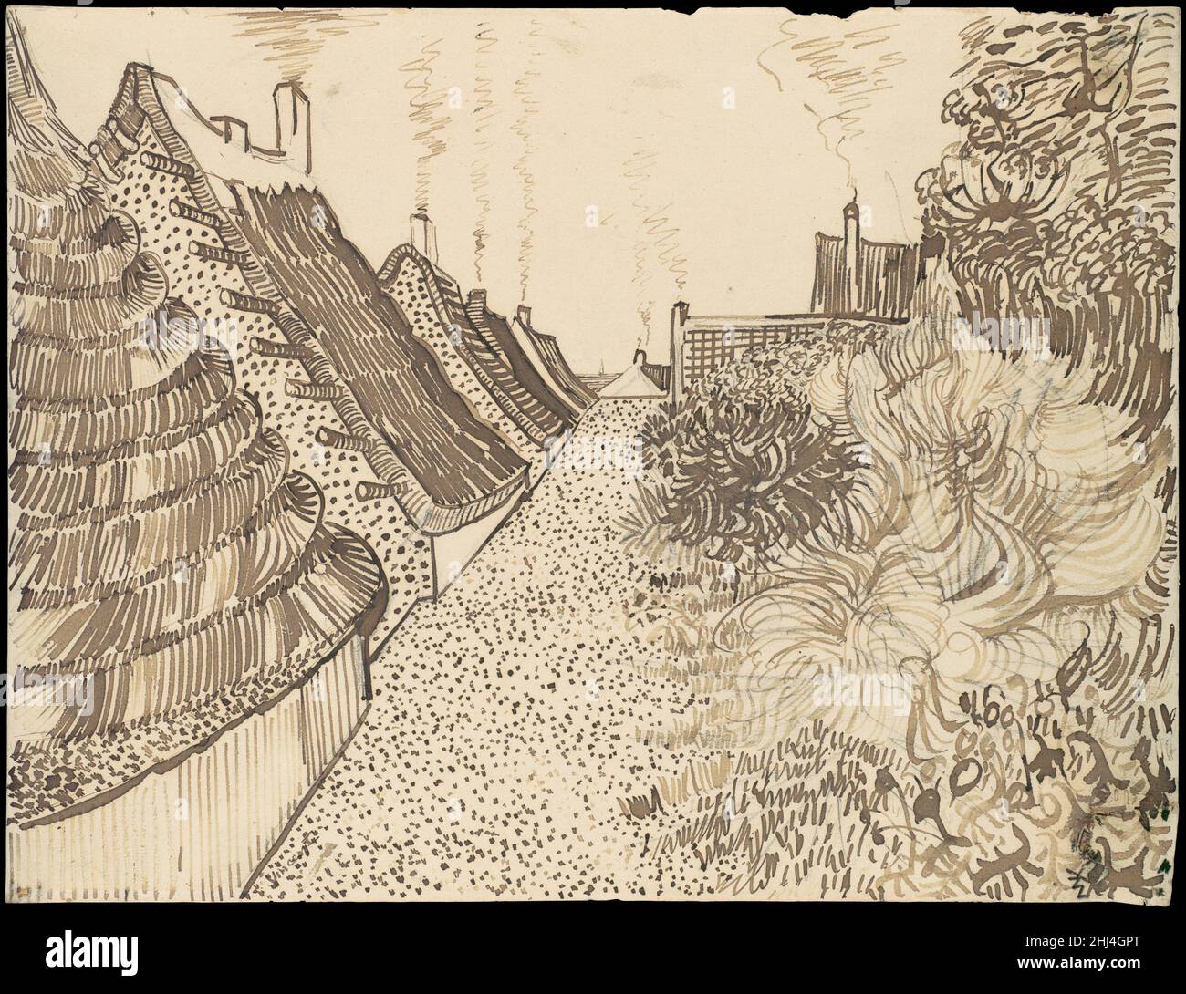 Street in Saintes-Maries-de-la-Mer ca. July 15, 1888 Vincent van Gogh ...