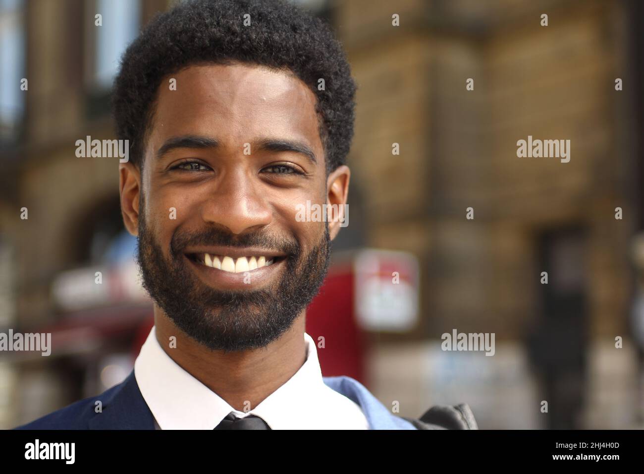 Portrait of a beautiful business man outside Stock Photo - Alamy