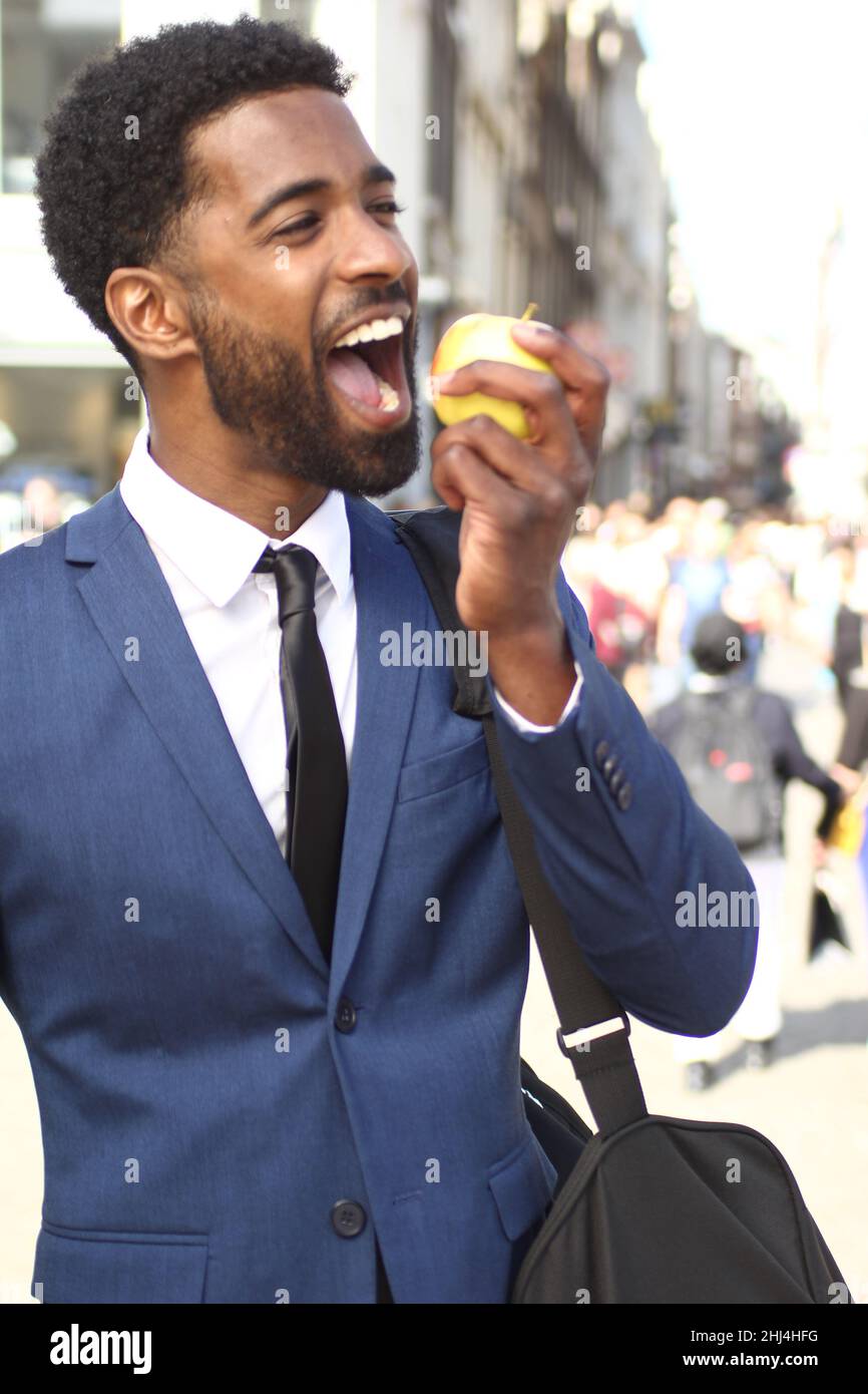 Portrait of a beautiful business man outside Stock Photo - Alamy