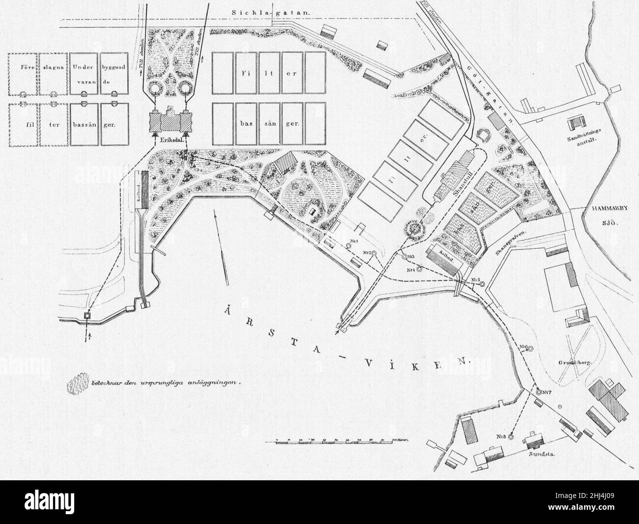 Stockholms vattenverk 1897 Stock Photo - Alamy