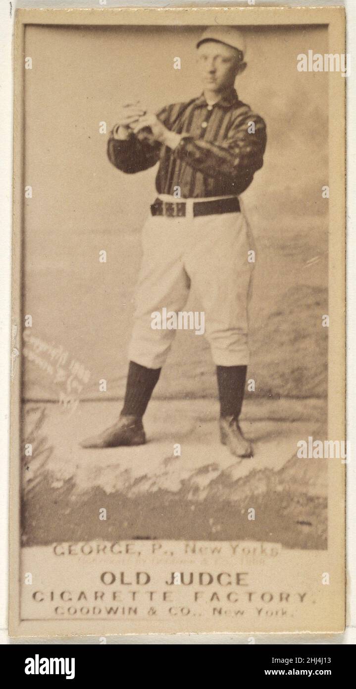 Bill George, Pitcher, New York, from the Old Judge series (N172) for ...