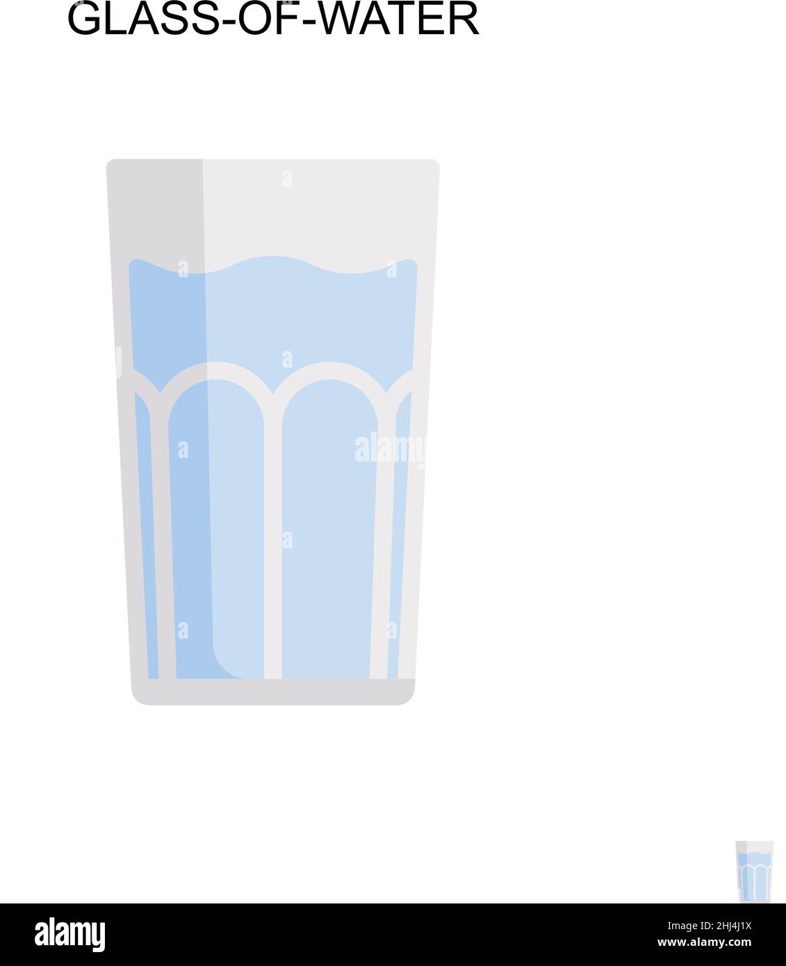 Glass-of-water Simple vector icon. Illustration symbol design template ...