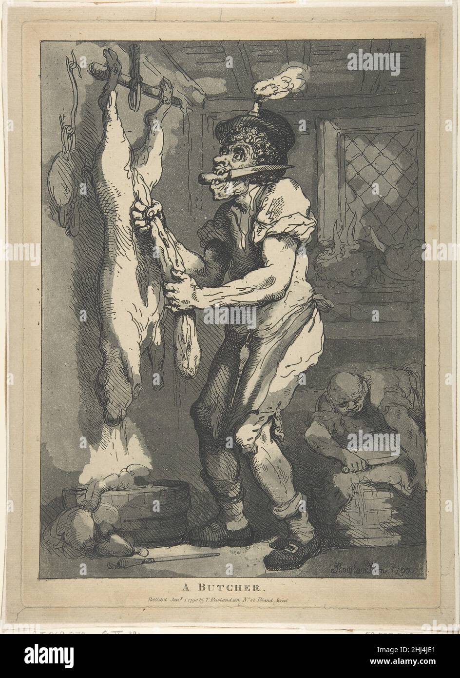 A Butcher January 1, 1790 Thomas Rowlandson British. A Butcher 392953 ...