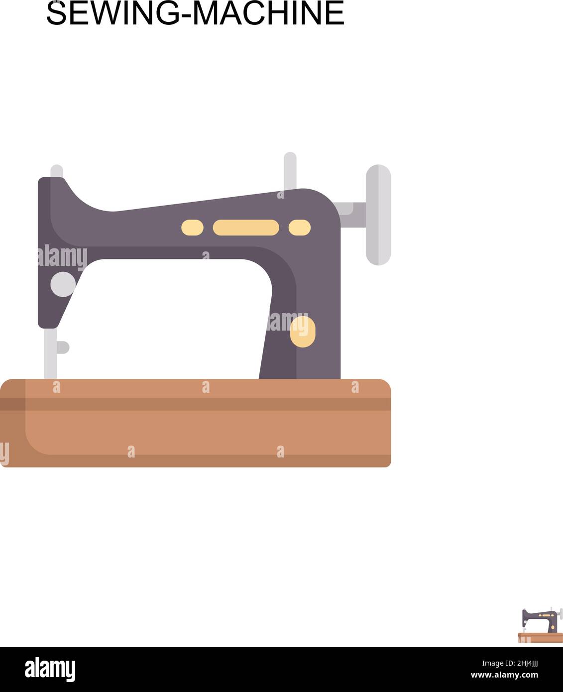 Sewing-machine Simple vector icon. Illustration symbol design template ...