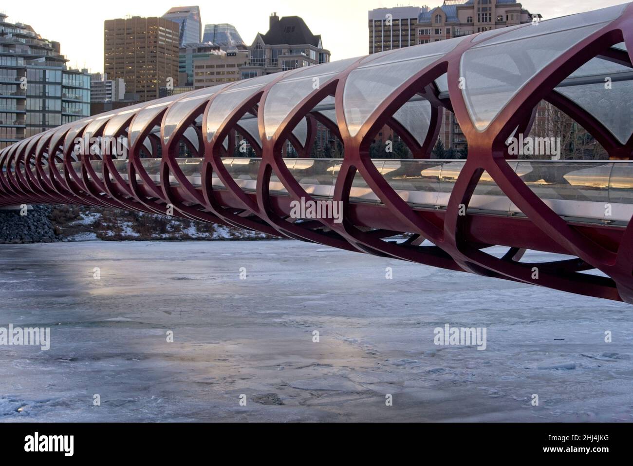 peace bridge Calgary Alberta Stock Photo - Alamy