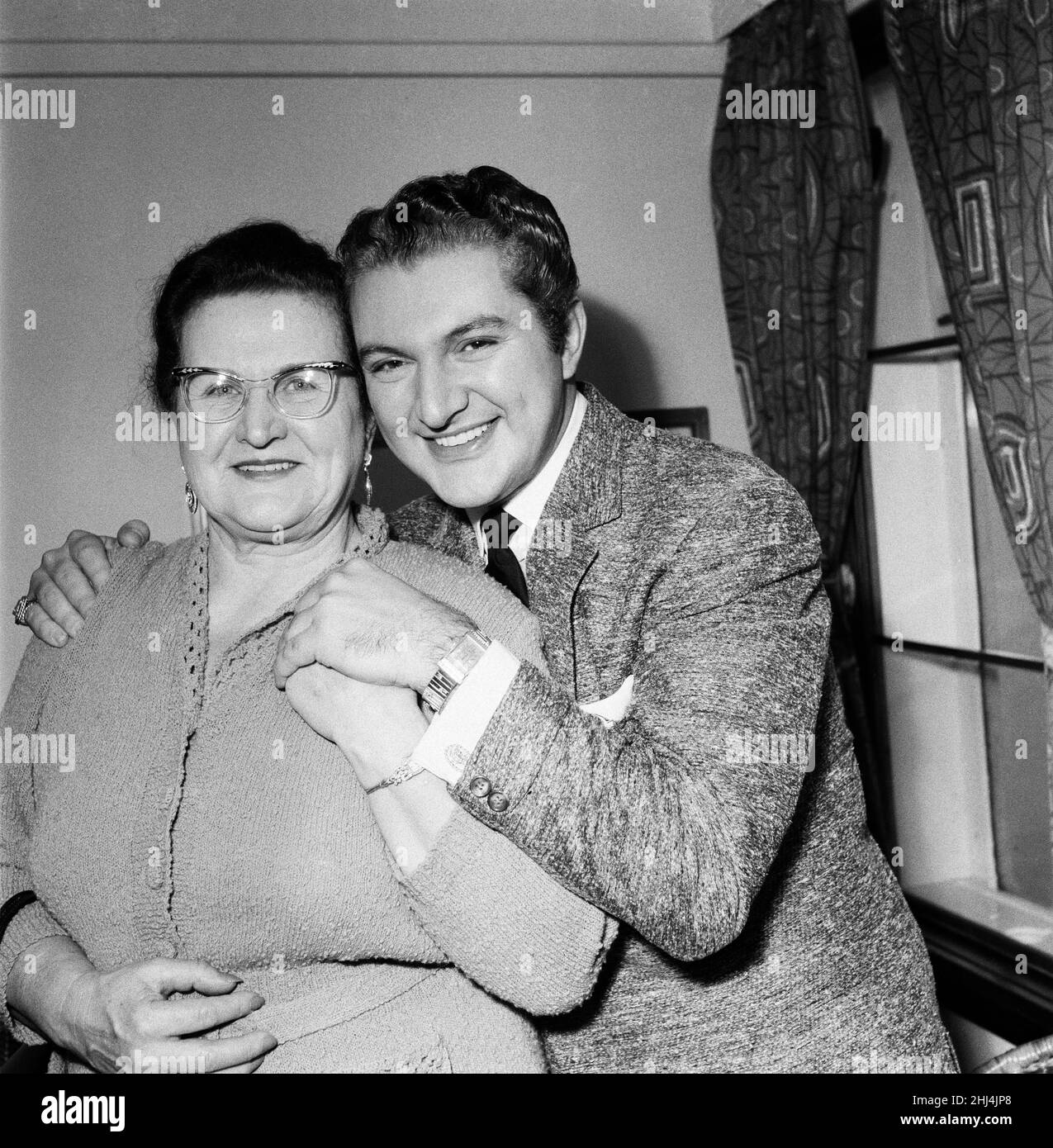 Liberace with his mother during his visit to Southampton. 25th ...