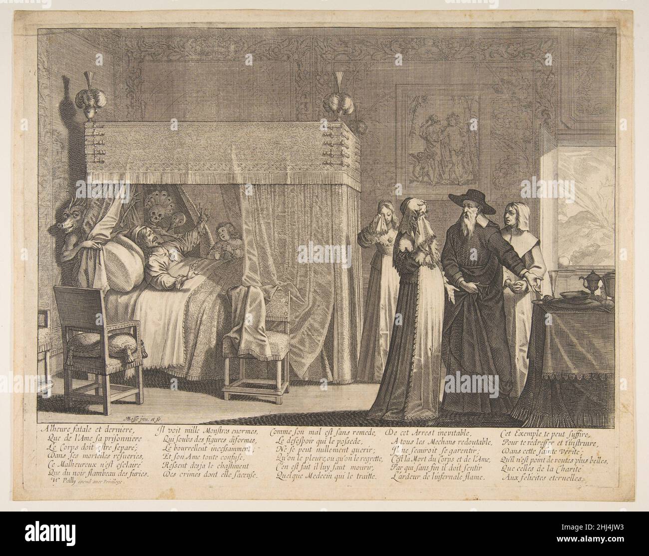 The Death of the Rich Man mid-17th century Abraham Bosse French. The ...