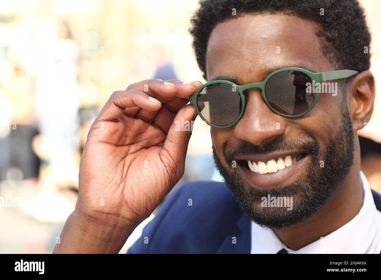 Portrait of a beautiful business man outside Stock Photo - Alamy