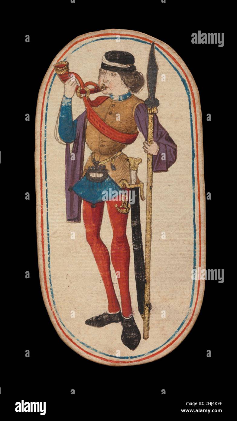 Knave of Horns, from The Cloisters Playing Cards ca. 1475–80 South ...