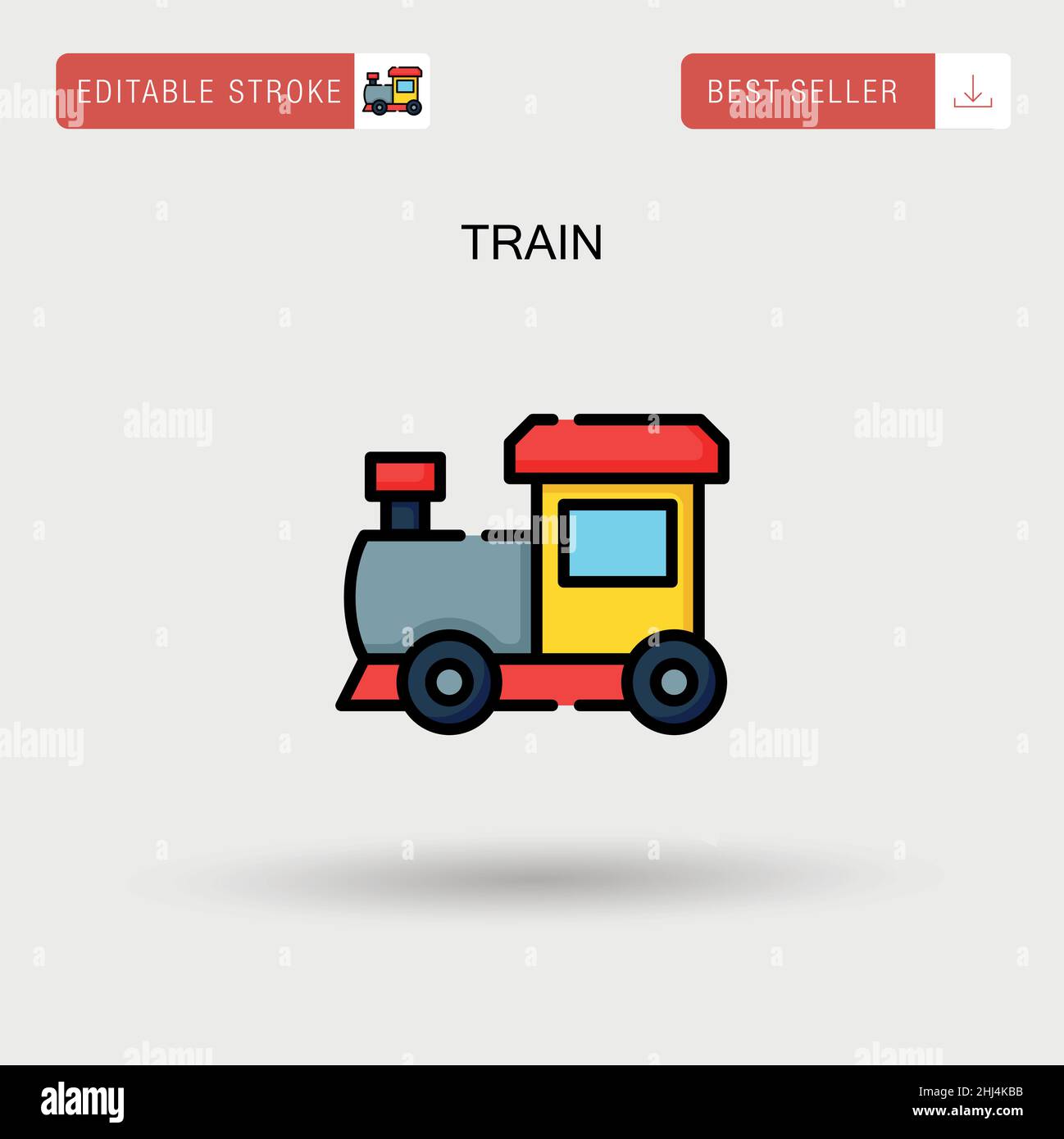 Train Simple vector icon Stock Vector Image & Art - Alamy