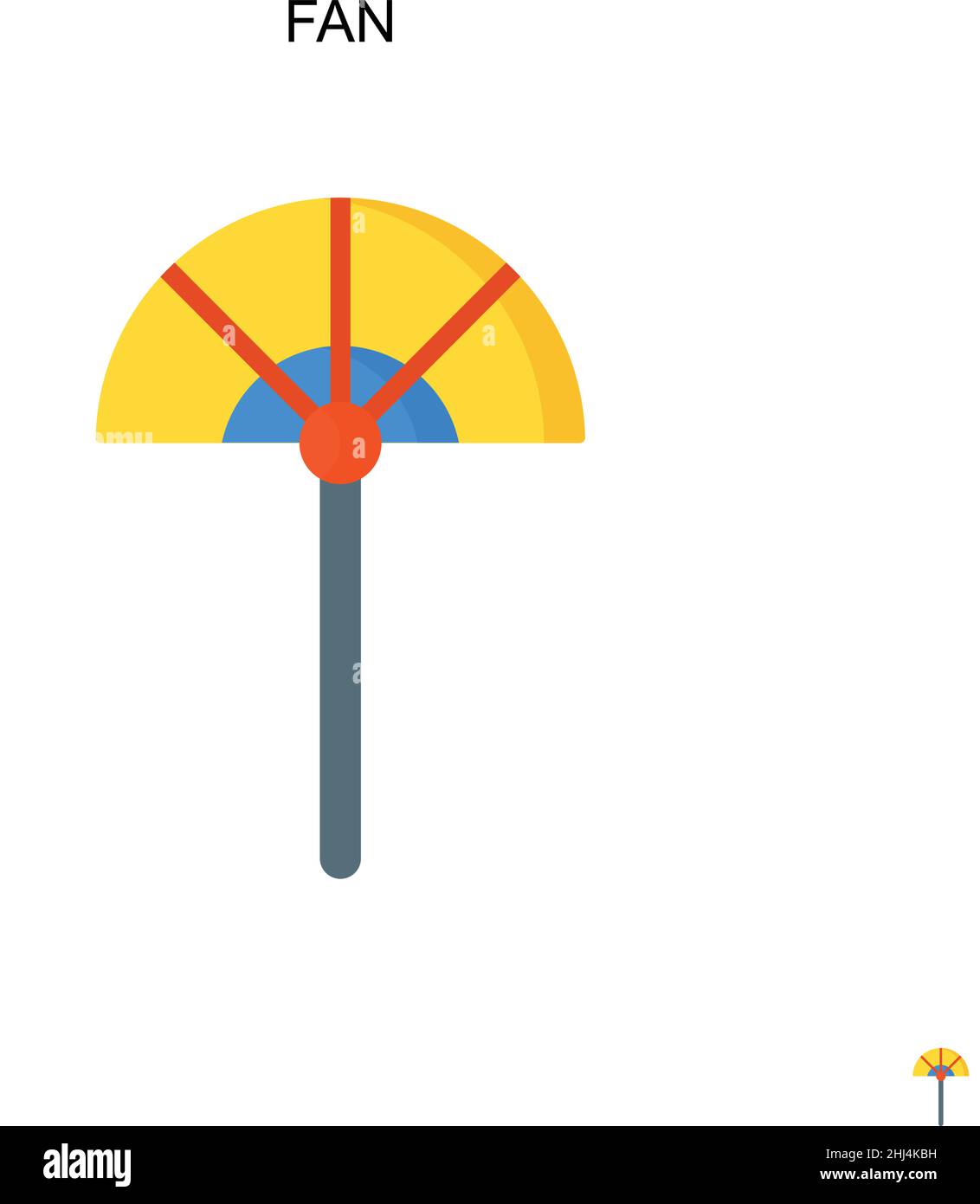 Fan Simple vector icon. Illustration symbol design template for web ...