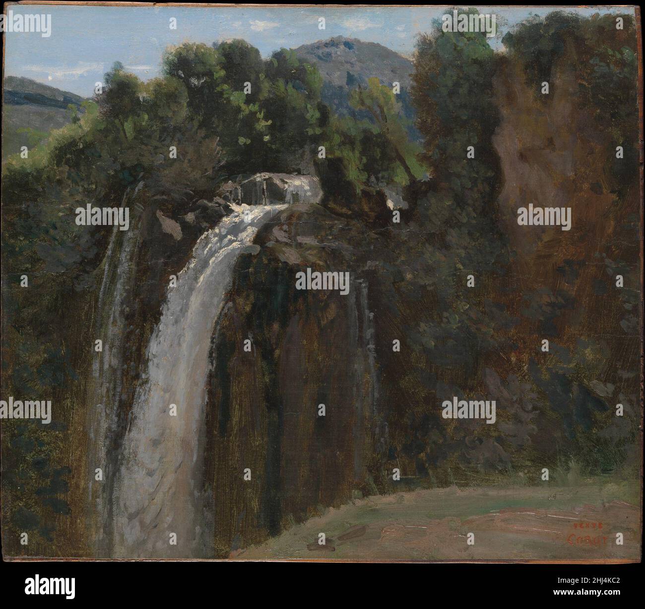 Camille corot waterfall hi-res stock photography and images - Alamy