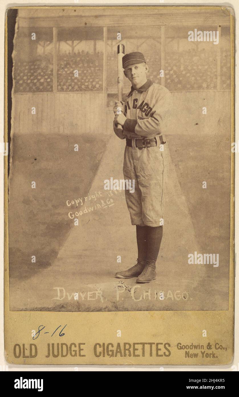 John Francis Dwyer, Pitcher, Chicago, from the series Old Judge ...