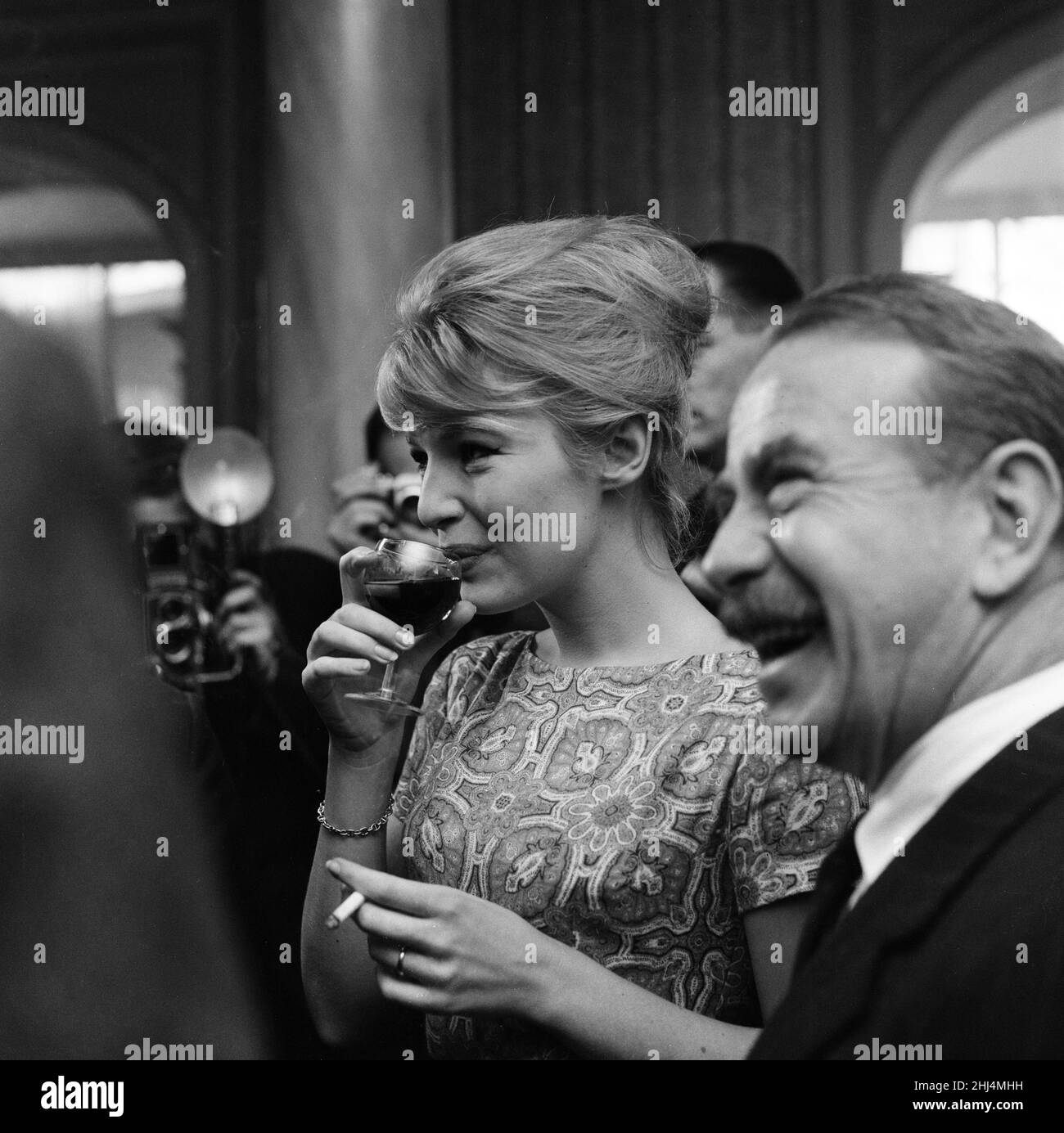 Annette Stroyberg, Danish actress, in London, Sunday 14th December 1958 ...