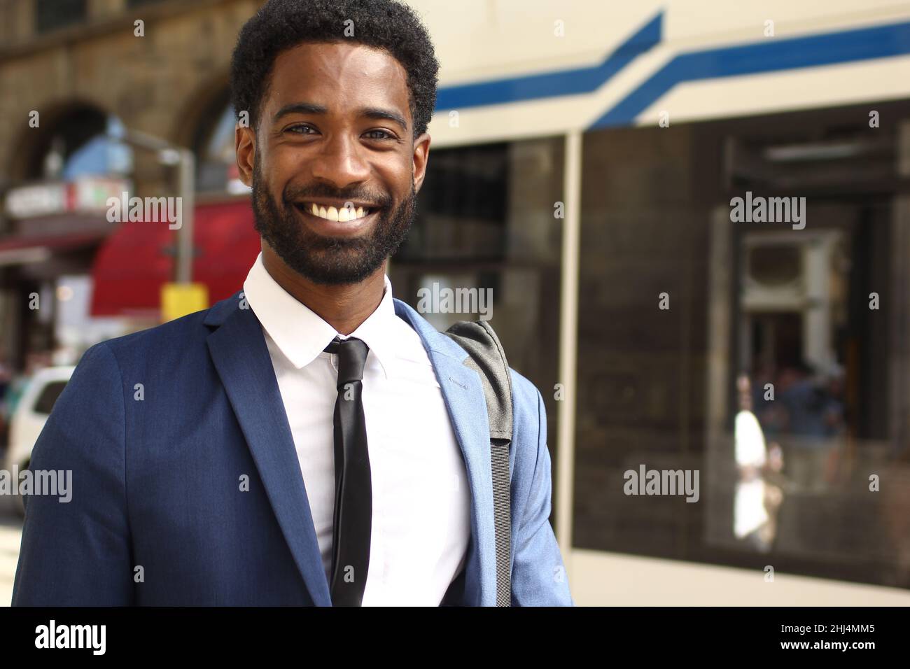 Portrait of a beautiful business man outside Stock Photo - Alamy