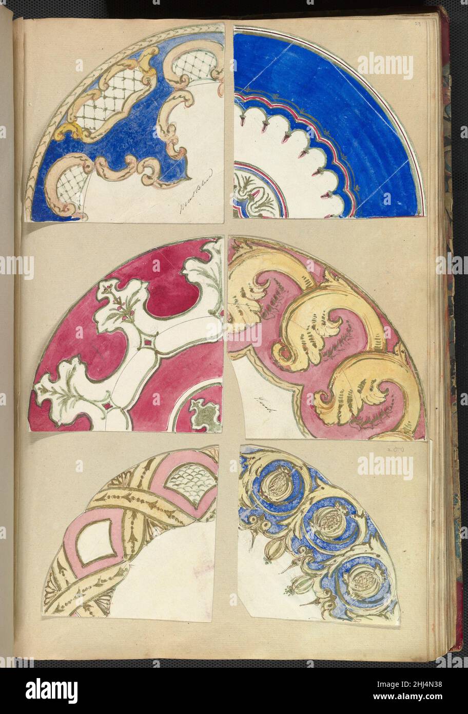 Six Designs for Decorated Plates 1845–55 Alfred Henry Forrester [Alfred ...