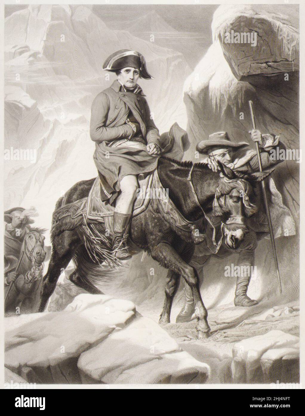 Napoleon Crossing the Alps 1851 Alphonse François French. Napoleon ...