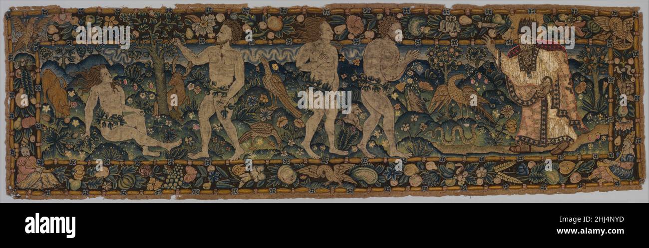 Adam and Eve Making Garments of Leaves; God Admonishing Adam and Eve ...