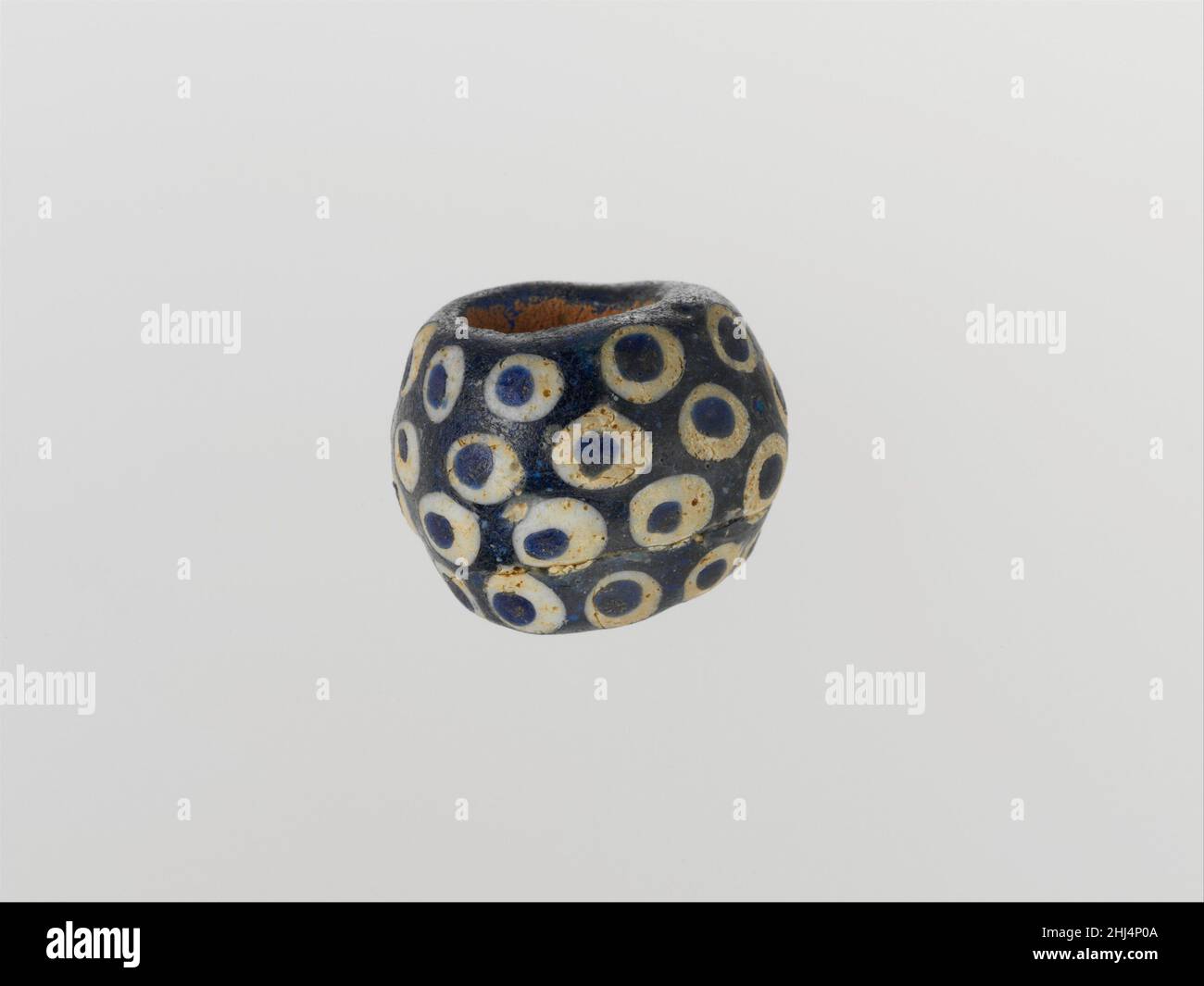 Glass eye bead ca. 4th century B.C. Greek, Eastern Mediterranean Blue ...