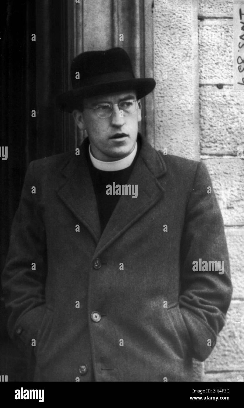 Rev. Angus Smith Free Church Minister Circa 1960 Stock Photo - Alamy