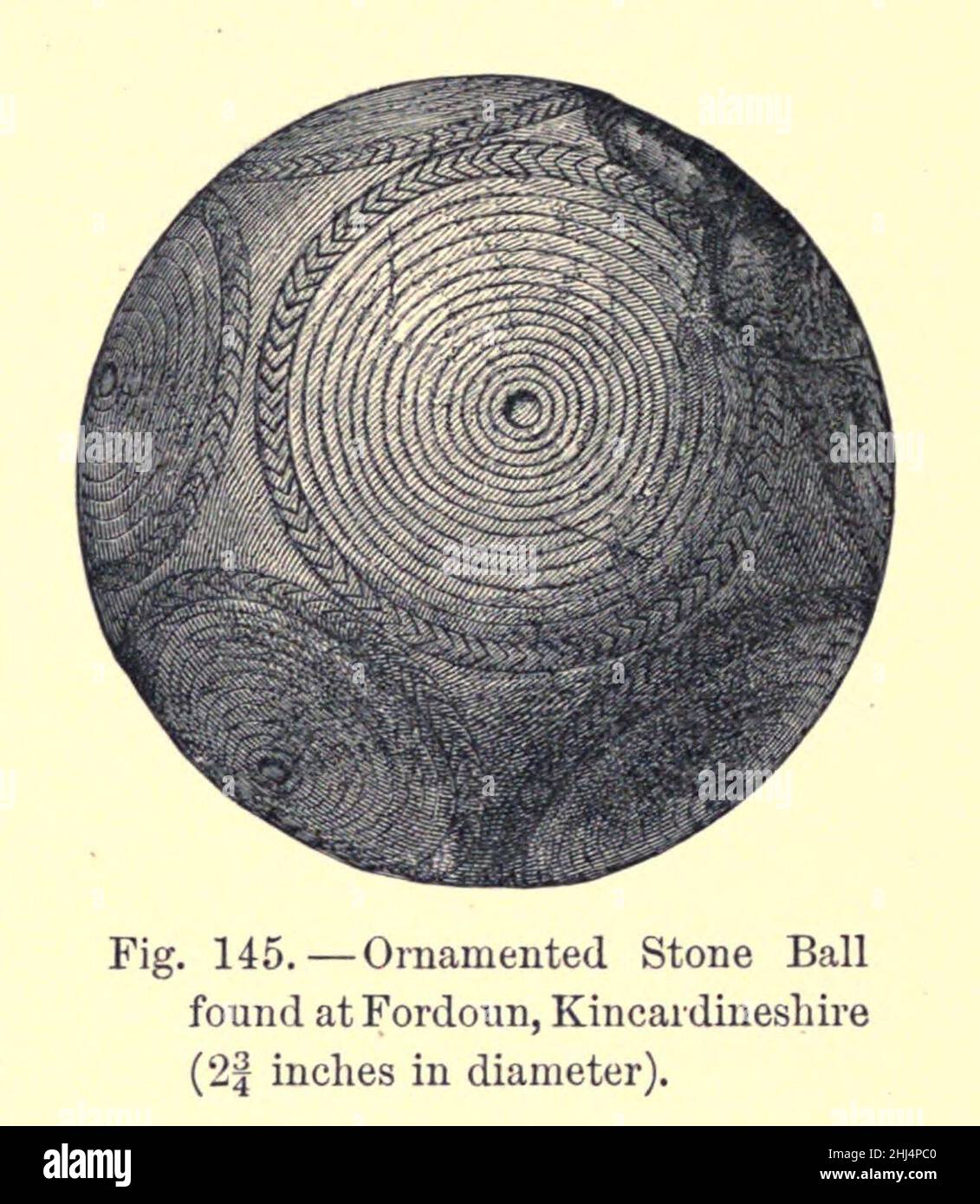 Stone ball Fordoun Anderson 1883 scotlandinpagant00andeiala 0190 Stock ...