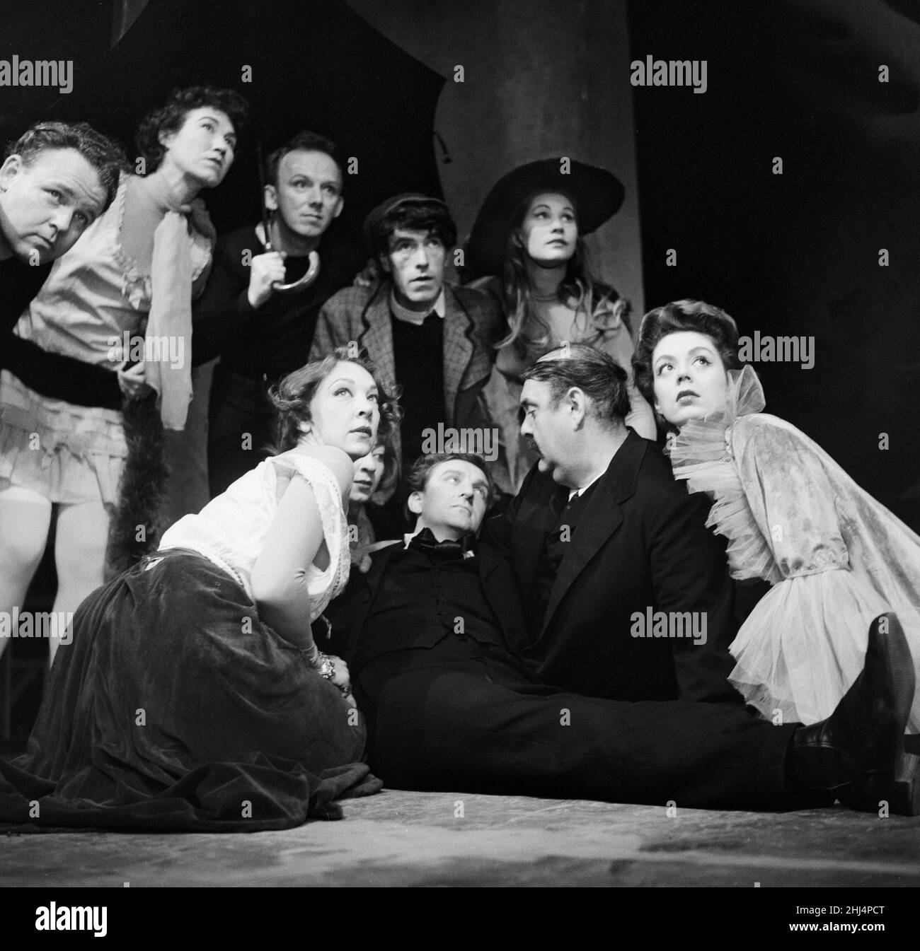 Alan Badel Performing in a dress rehearsal of the play Ulysses In ...