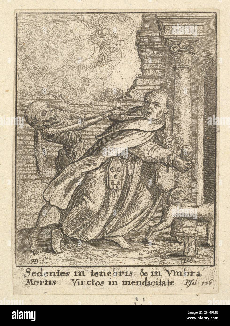 The Monk, from the Dance of Death [1651] late 18th century printing ...