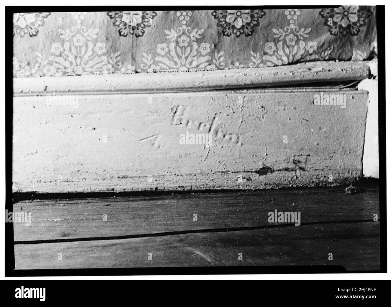 Stone House, Manassas, Inscriptions Stock Photo - Alamy