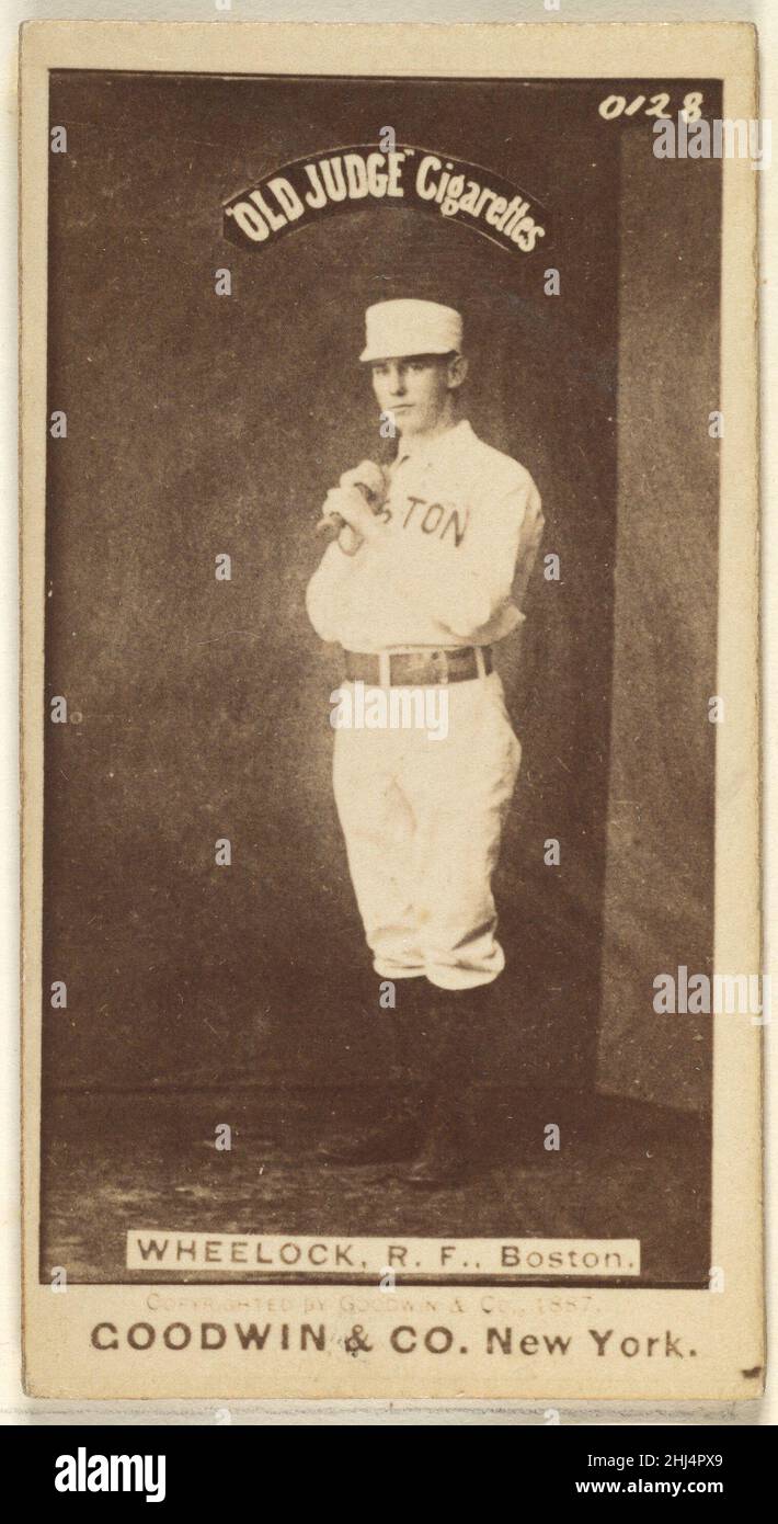 Wheelock, Right Field, Boston, from the Old Judge series (N172) for Old ...