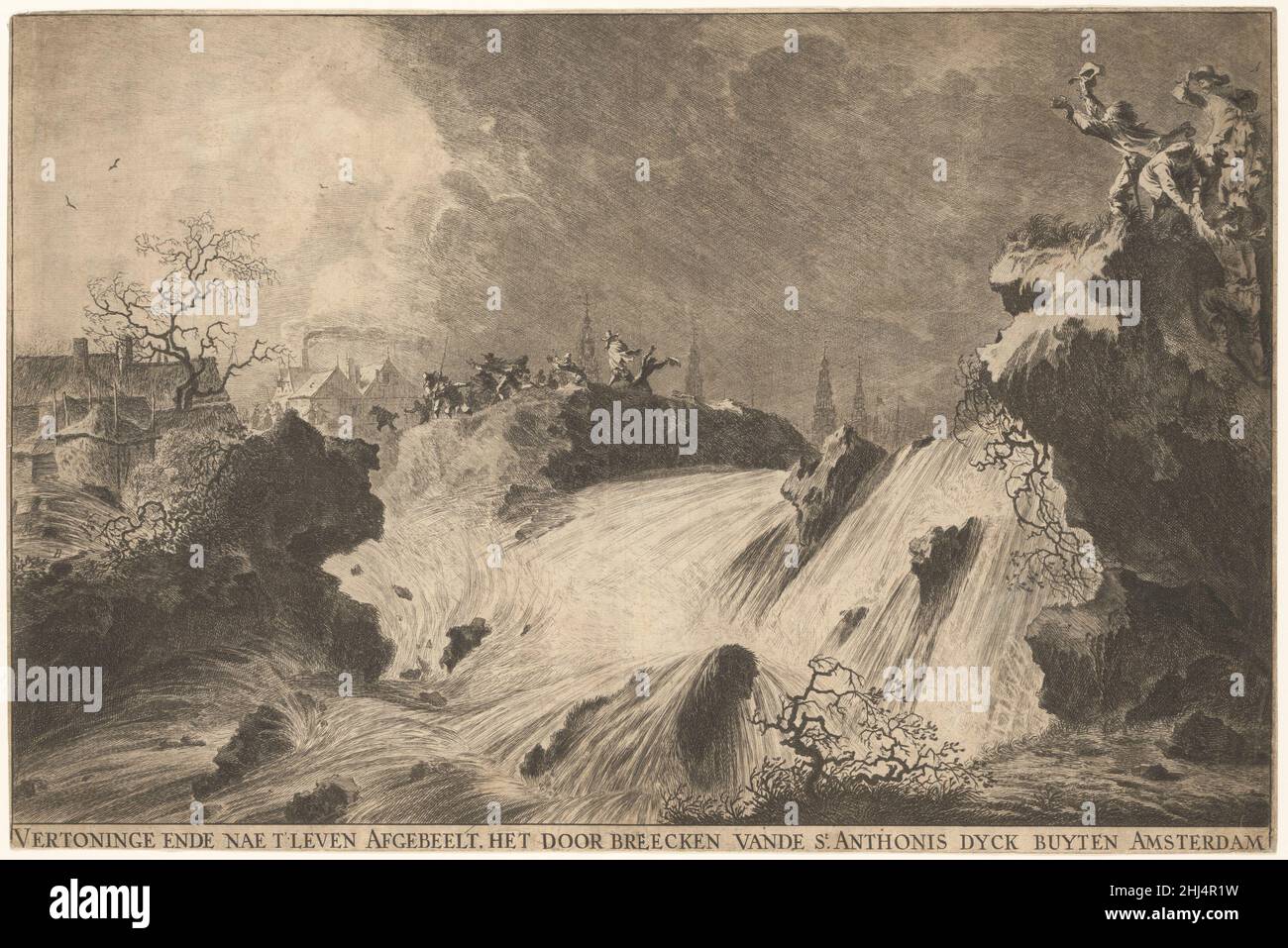 The Bursting of St. Anthony's Dike, 5 March 1651. Vertoninge ...