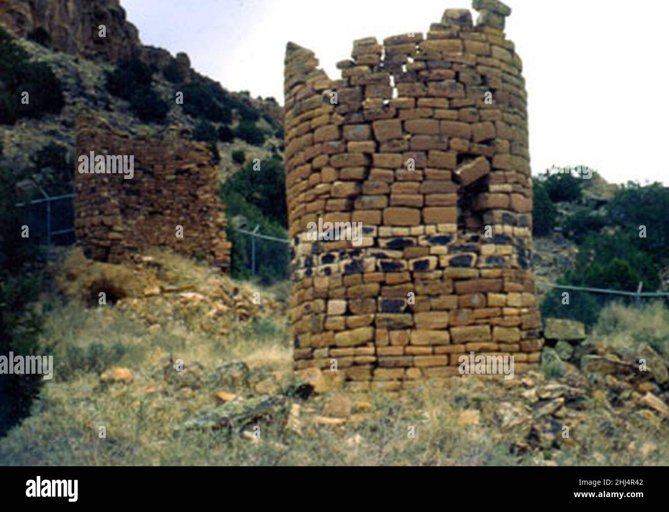 Stone towers at Canyons of the Ancients Stock Photo - Alamy