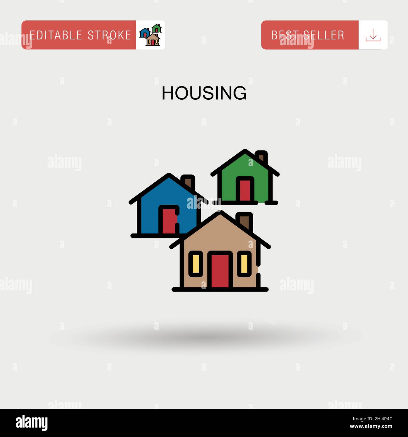 Housing Simple vector icon Stock Vector Image & Art - Alamy