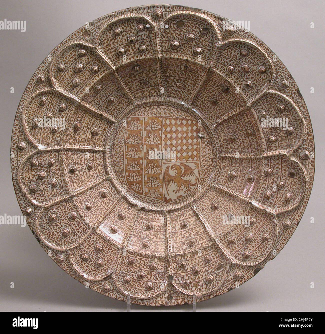 Dish with Heraldic Shield 1470–1500 Spanish Toward the end of the ...