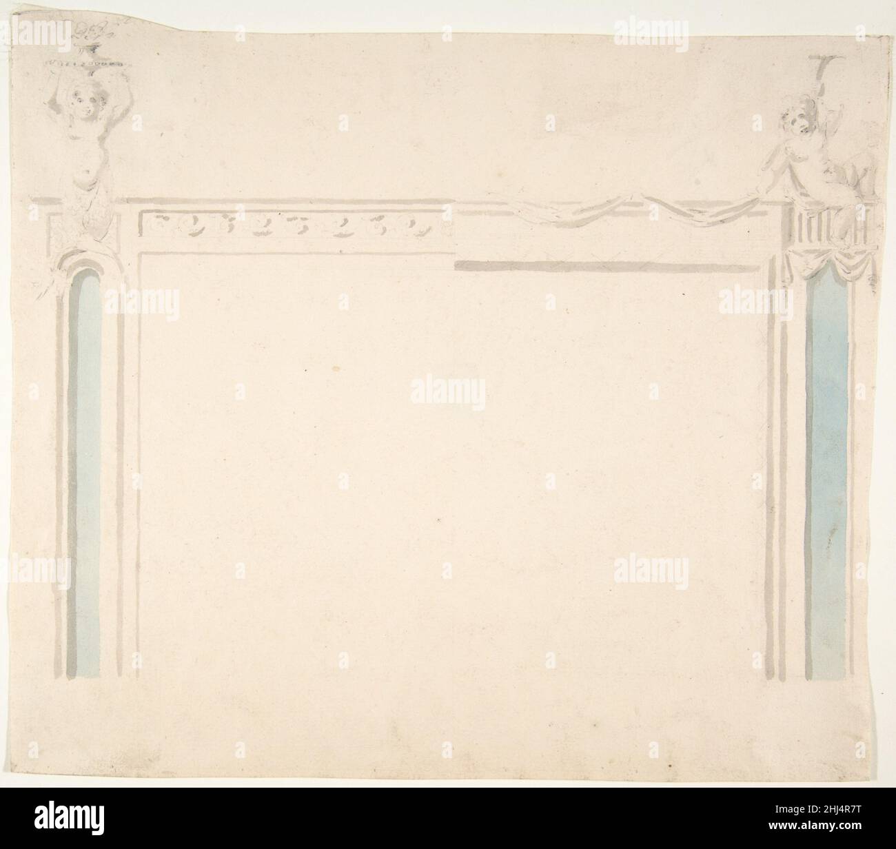 Design for a Chimney Piece late 18th century Anonymous, British, 18th ...