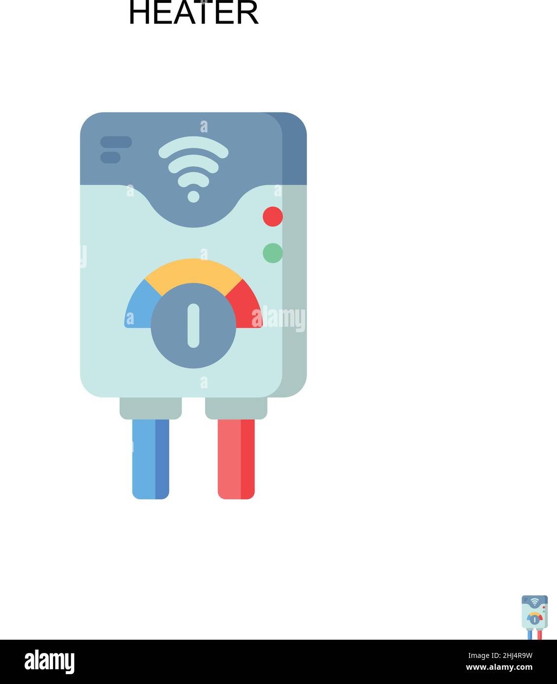 Heater Simple vector icon. Illustration symbol design template for web ...