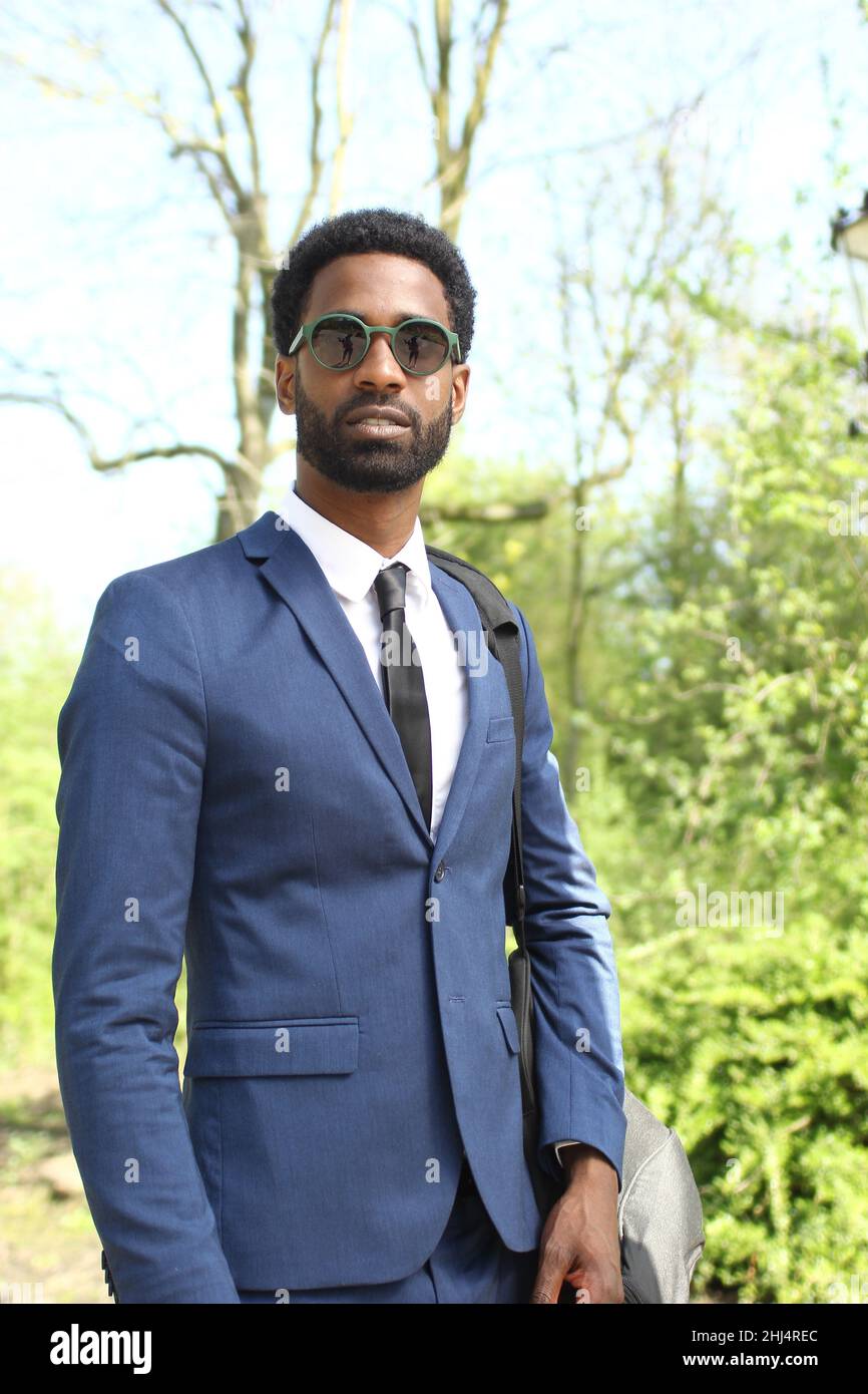 Portrait of a beautiful business man outside Stock Photo - Alamy